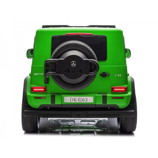 Mercedes Benz G63 AMG elektrinis džipas 4x4 24V 800W (Žalias-Lakuotas)
