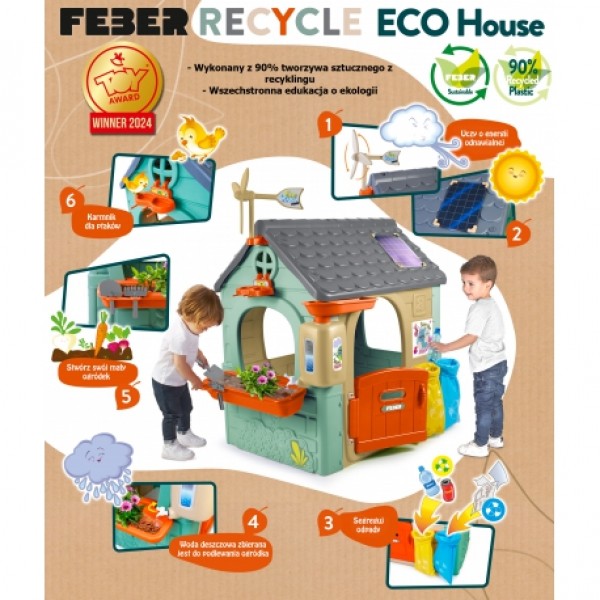 Plastikiniai lauko nameliai : Plastikinis sodo namelis vaikams Recycle ...